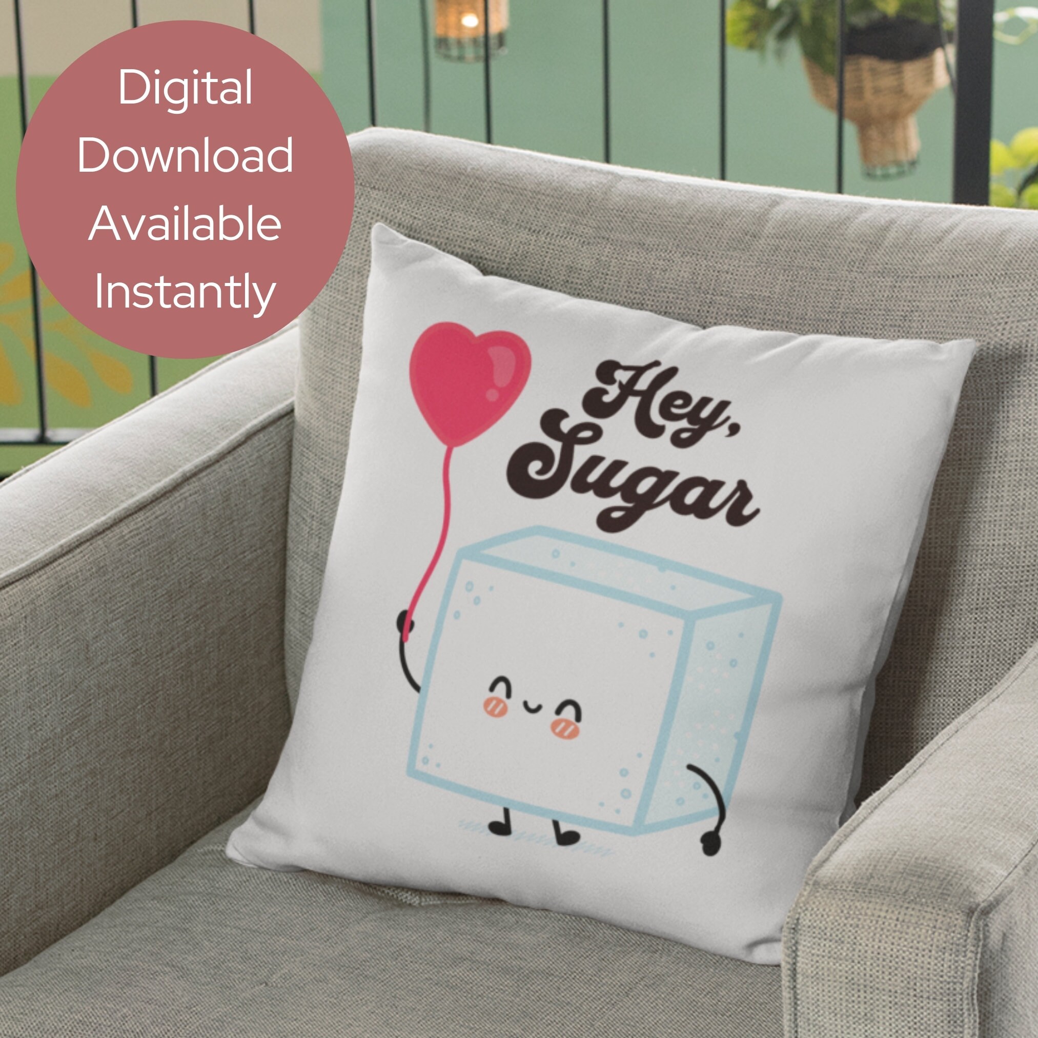 Hey Sugar PNG, Cute Valentine Png, Sugar Cube Png, Valentine's Png ...