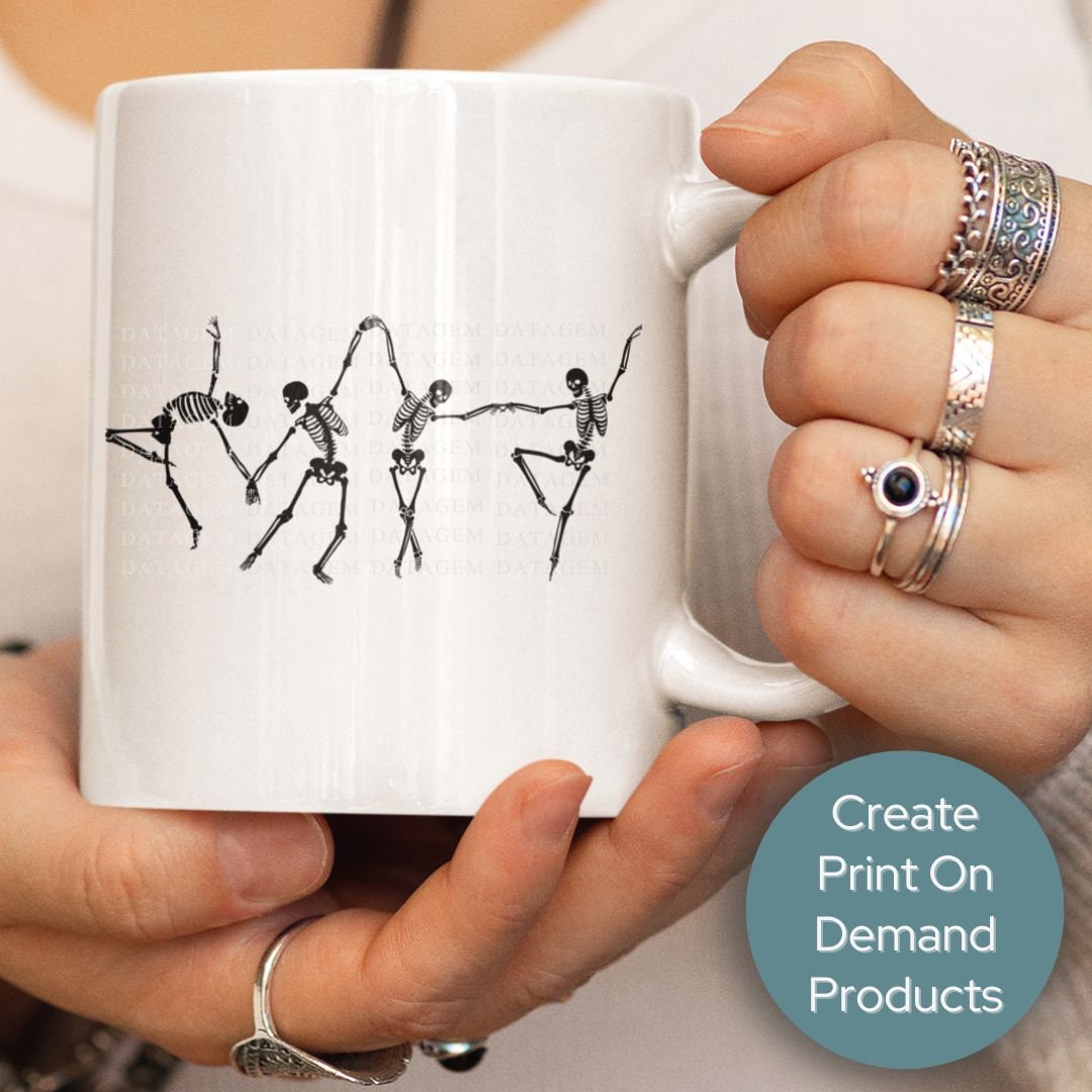 Dancing Skeletons Svg, Halloween Svg, Undead, Reanimated Corpse, Cut ...