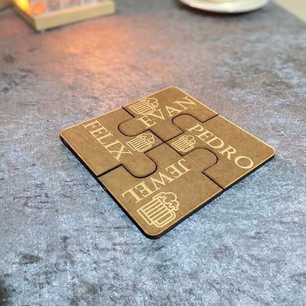 Puzzle Coasters - Etsy