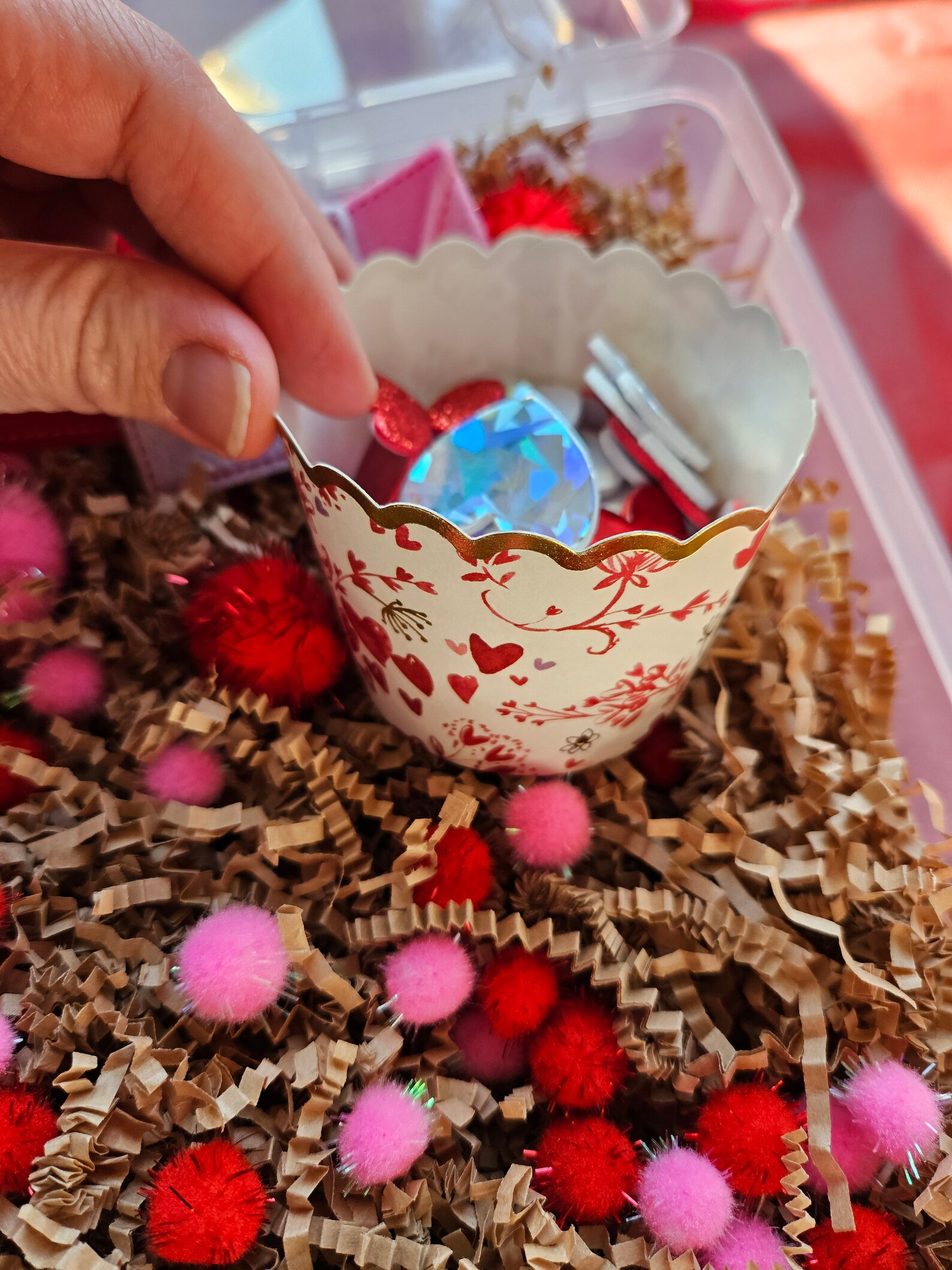 Valentine’s Day Sensory Bin, Montessori Loose Parts, Small World ...