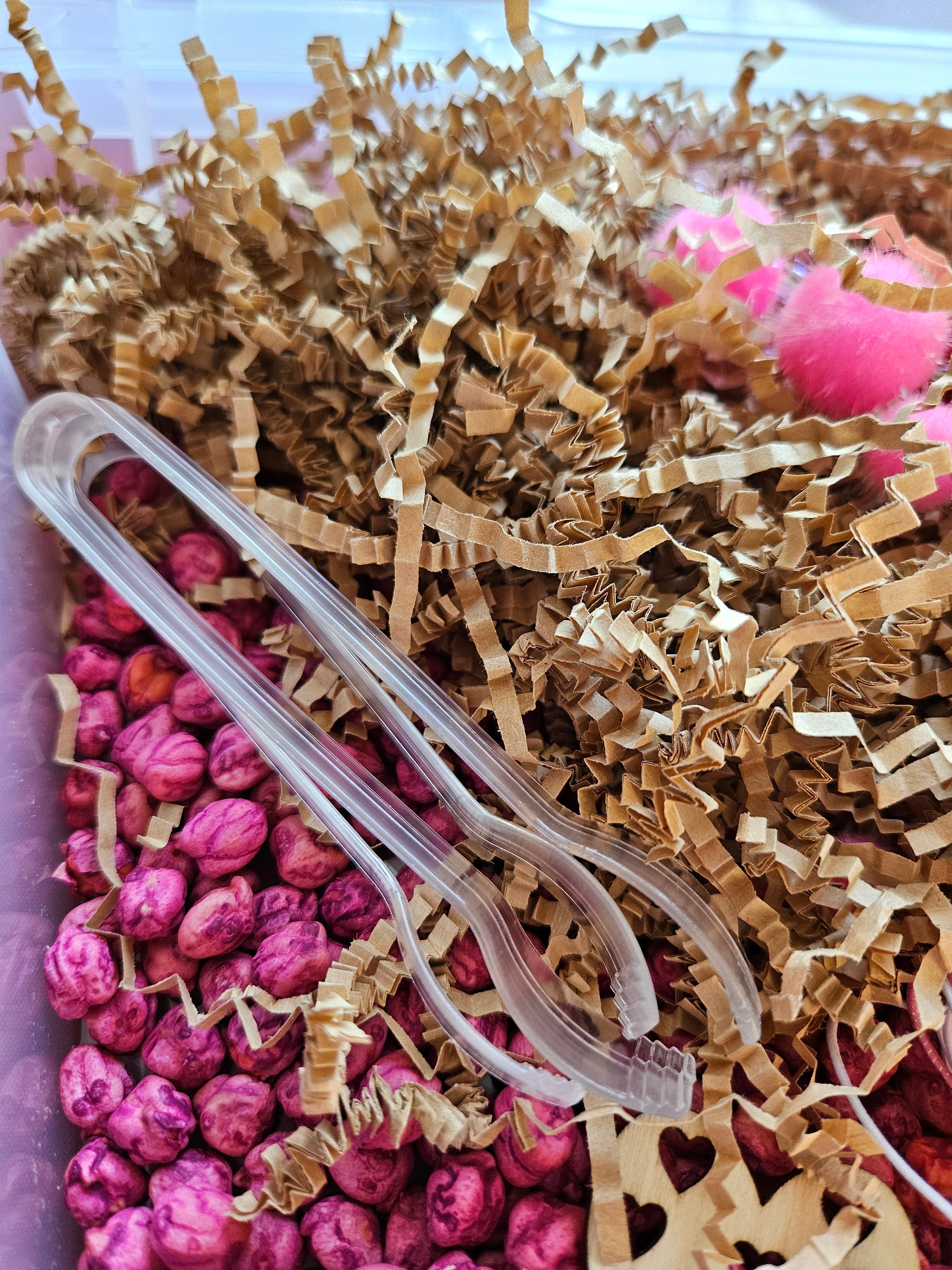 Valentine’s Day Sensory Bin, Montessori Loose Parts, Small World ...