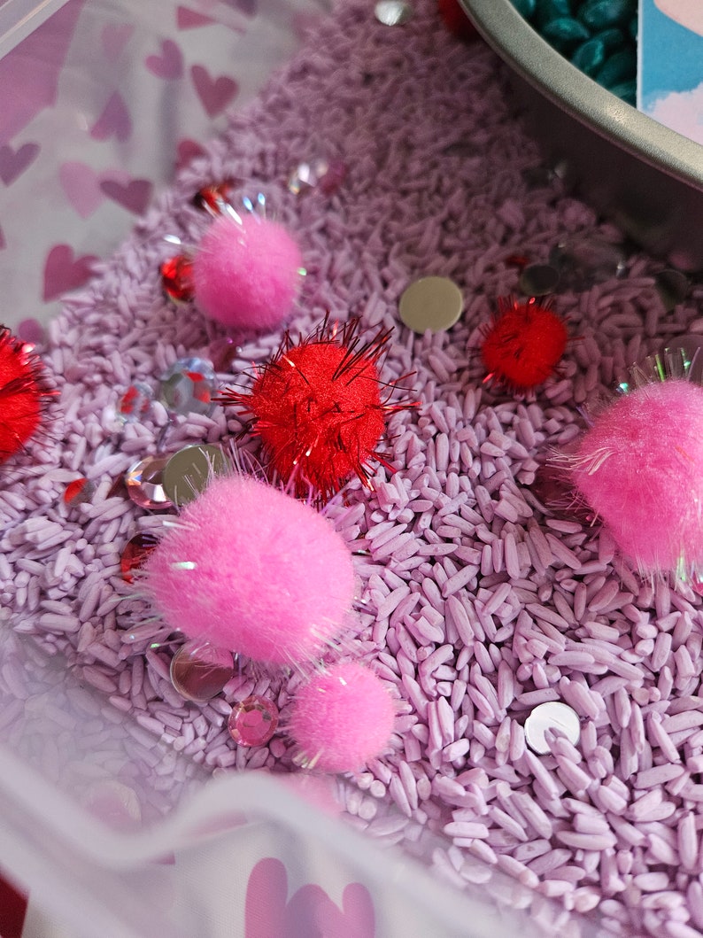 Valentine’s Day Sensory Bin, Montessori Loose Parts, Preschool Sensory ...