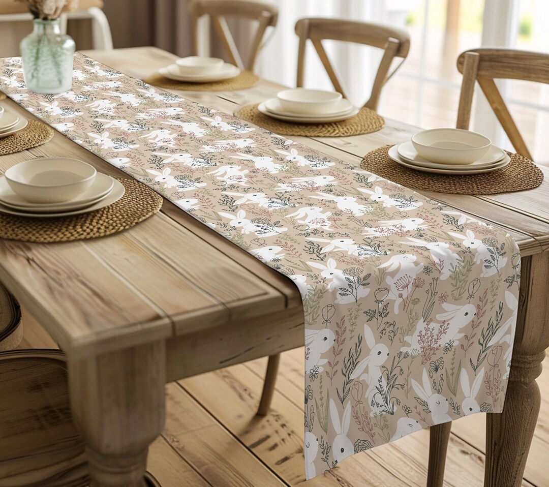 Easter Table Runner, Custom Easter Tablerunner, Easter Tablecloth ...