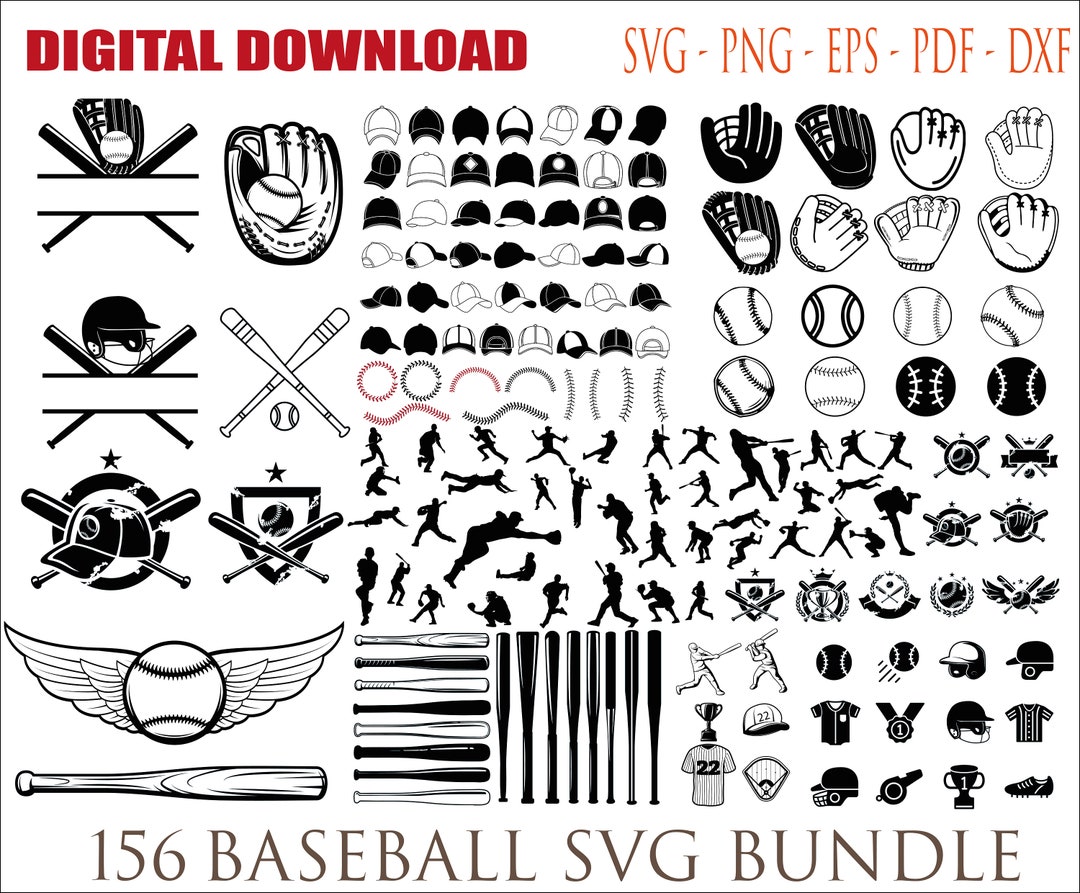 BASEBALL SVG Bundle, BASEBALL Svg Cut Files for Cricut, Baseball ...