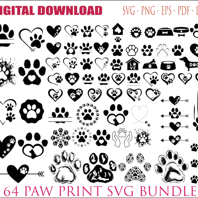 Tattoos of Dog Paws - Etsy UK