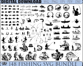 FISHING SVG Bundle, FISHING Svg Cut Files for Cricut, Fishing Lure Svg ...