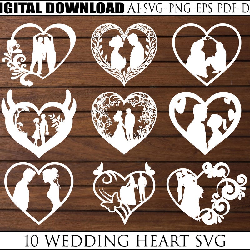 Heart Lasercut Invitation - Etsy