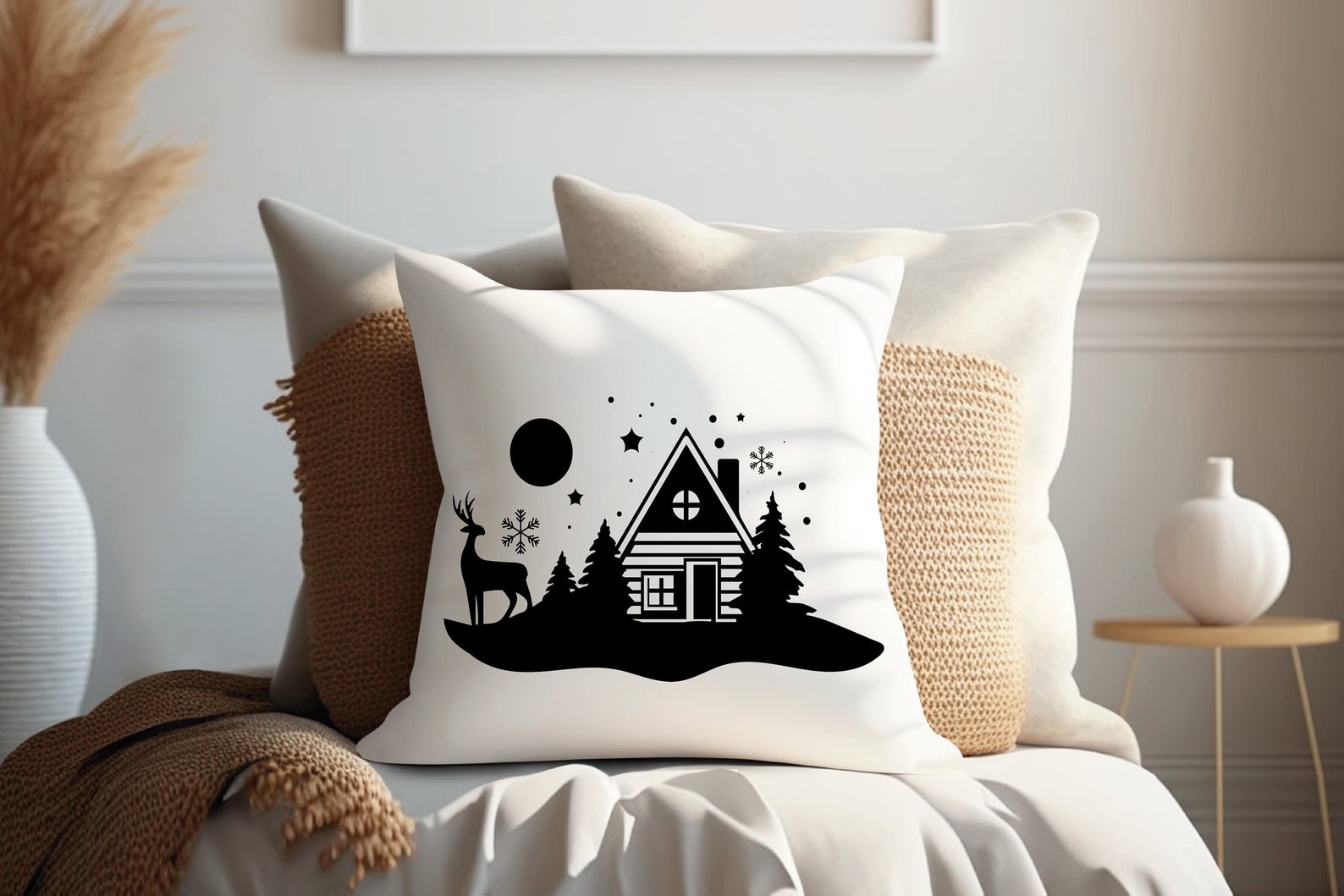Winter Christmas Scene SVG, Winter Scene SVG, Magical Christmas Scene ...