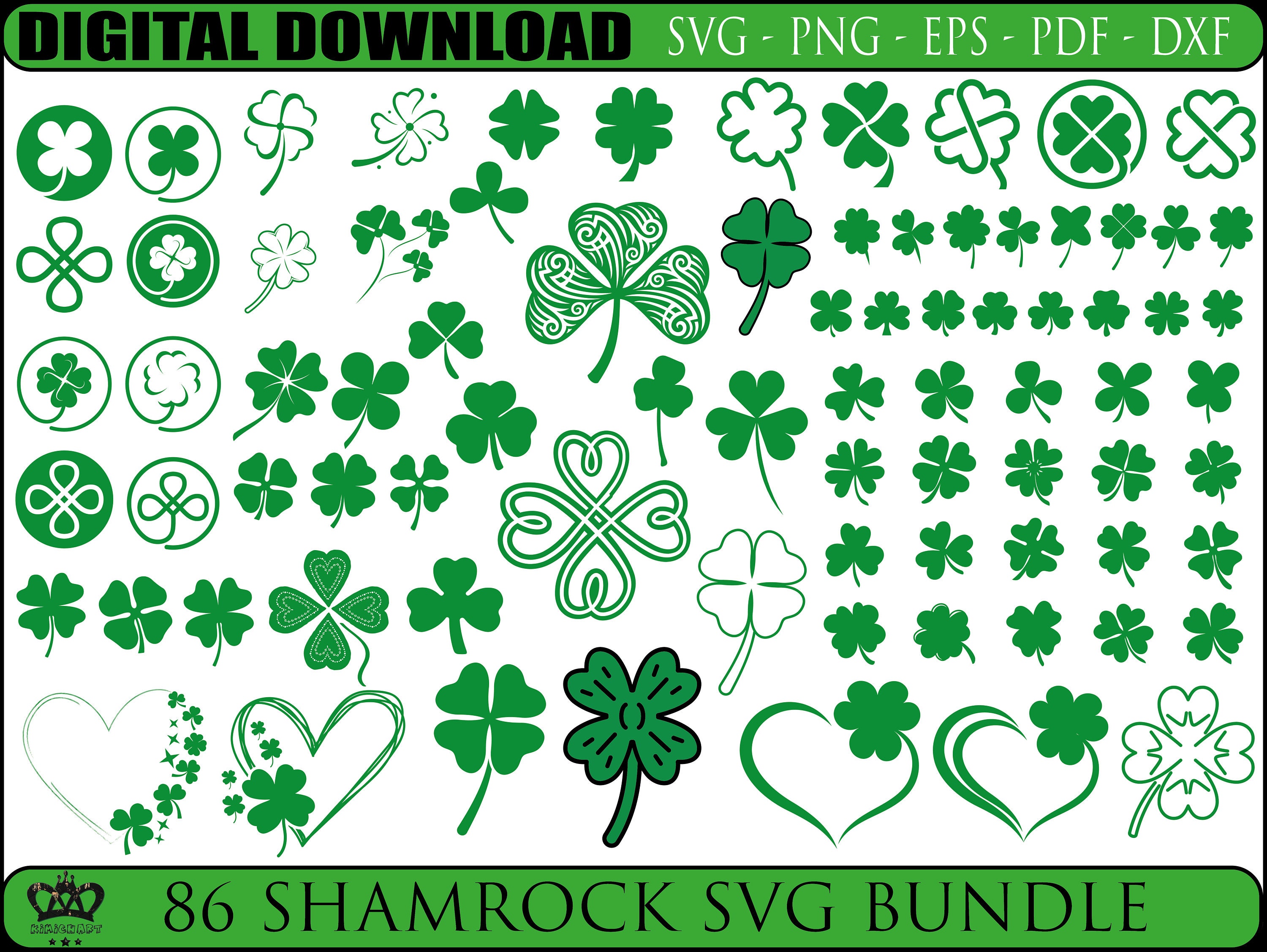 Shamrock Svg, Clover Svg, Lucky Clover Svg, St Patricks Day Svg, Irish ...