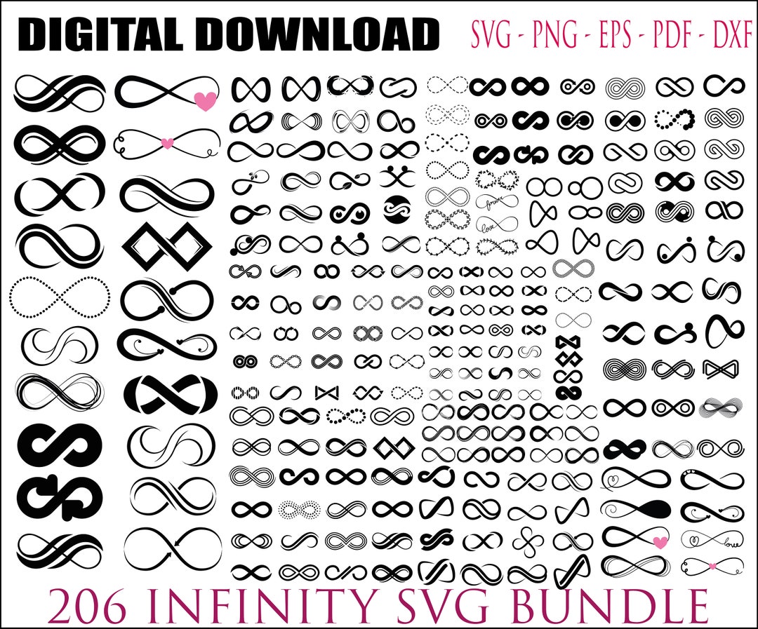 Infinity Svg, Infinity Love Svg Bundle, Forever Infinity Svg, Infinity Clipart, T Shirt Design ...