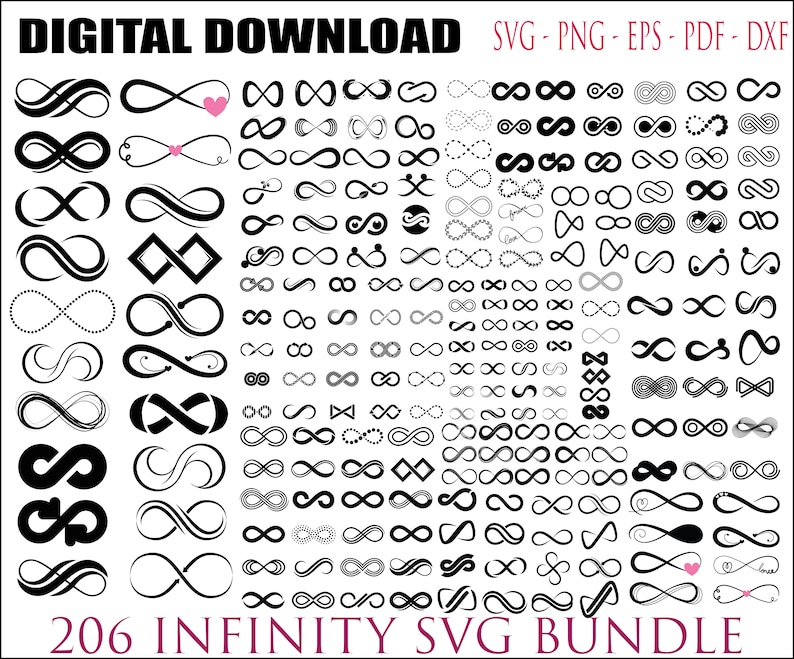 Infinity Svg, Infinity Love Svg Bundle, Forever Infinity Svg, Infinity ...