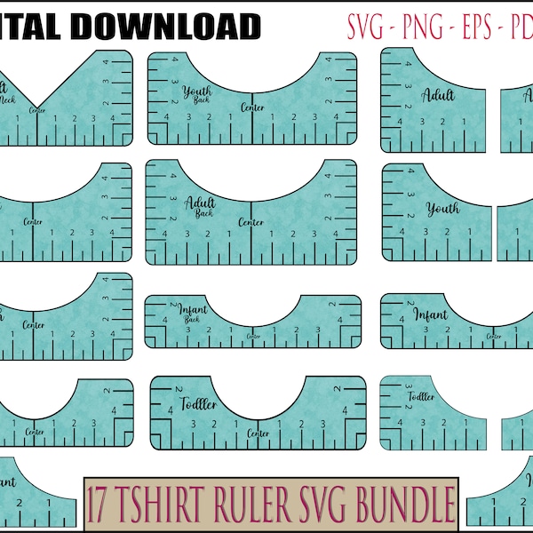 Shirt Ruler Svg - Etsy