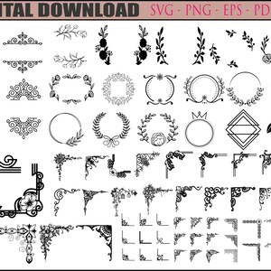 Decorative Elements Svg, Design Elements Svg, Ornaments Svg, Flourishes ...