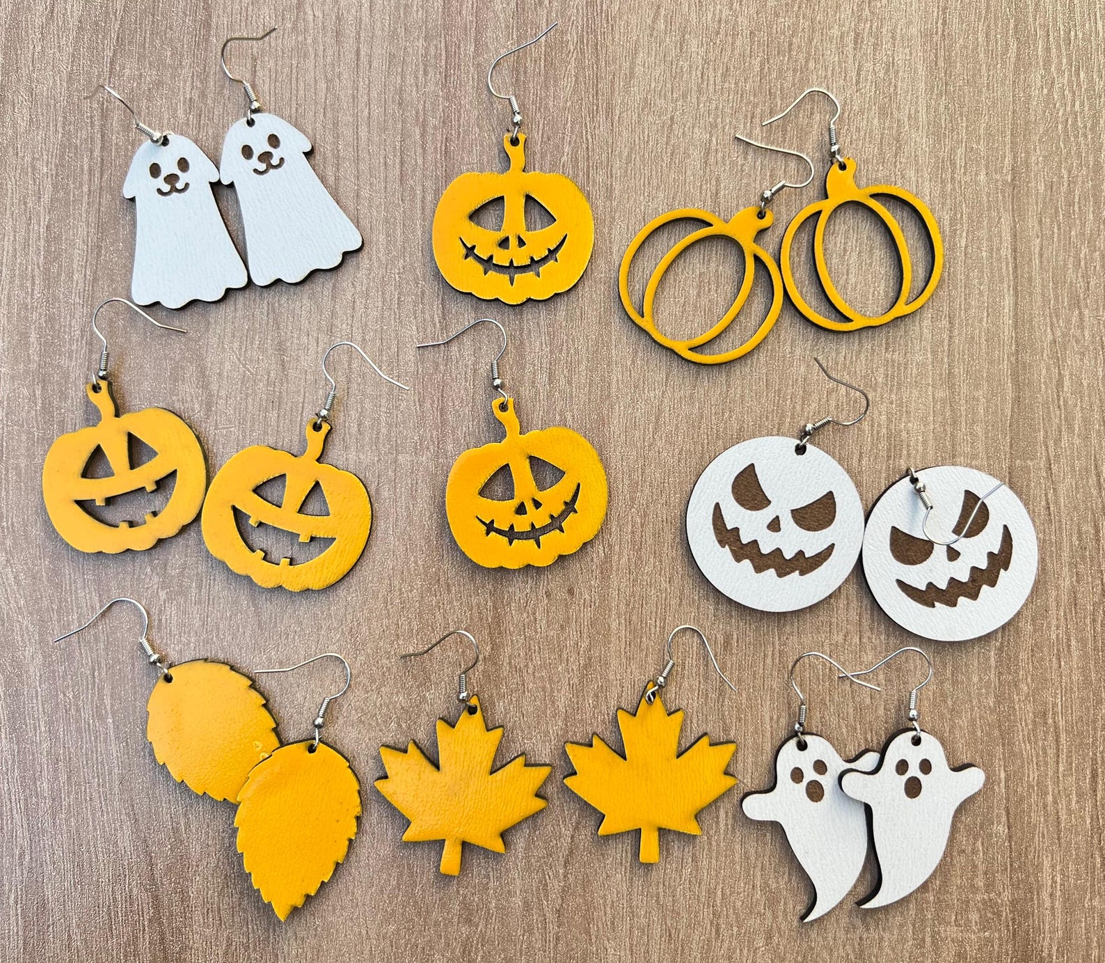 20 Cute Halloween Earrings SVG Bundle, Autumn Earrings, Halloween ...
