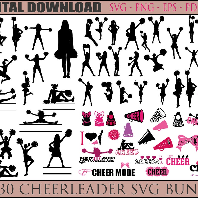 Cheerleading Svg - Etsy