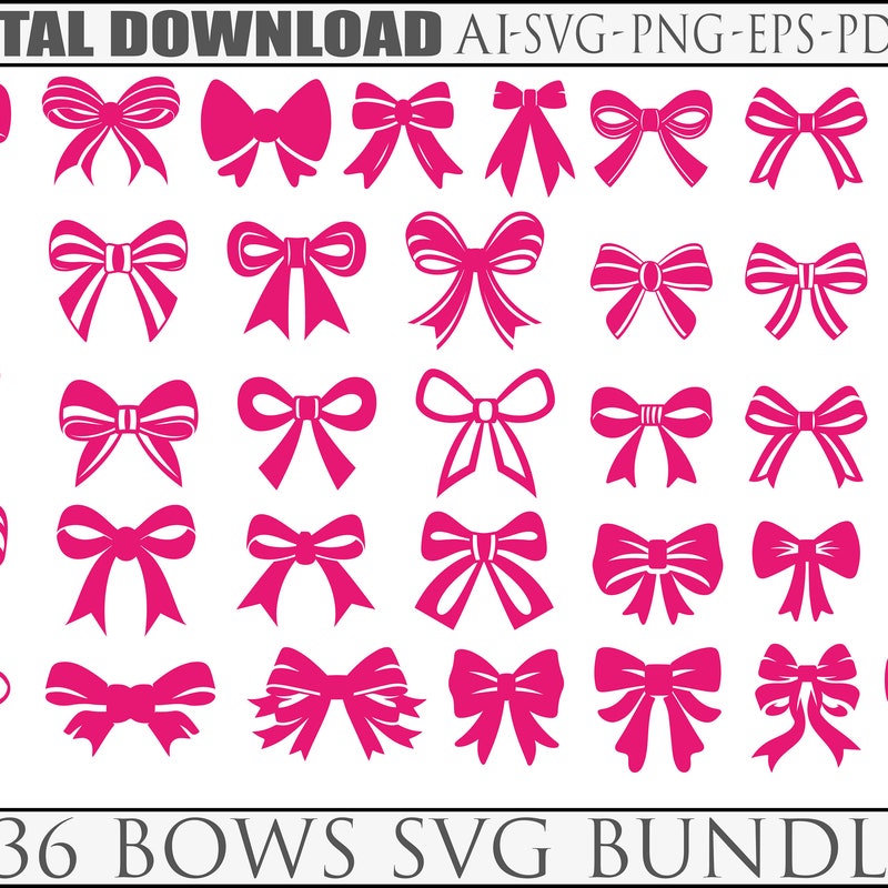 Bow Svg - Etsy