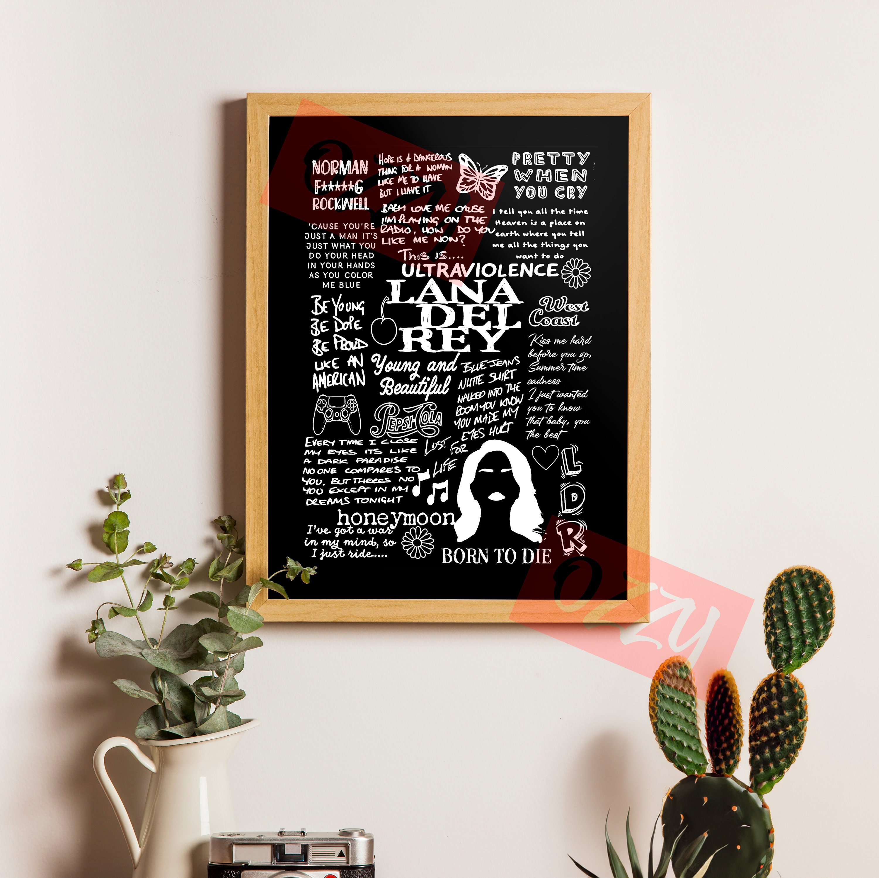 Lana Del Rey Doodle Lana Del Rey Poster Instant Download - Etsy