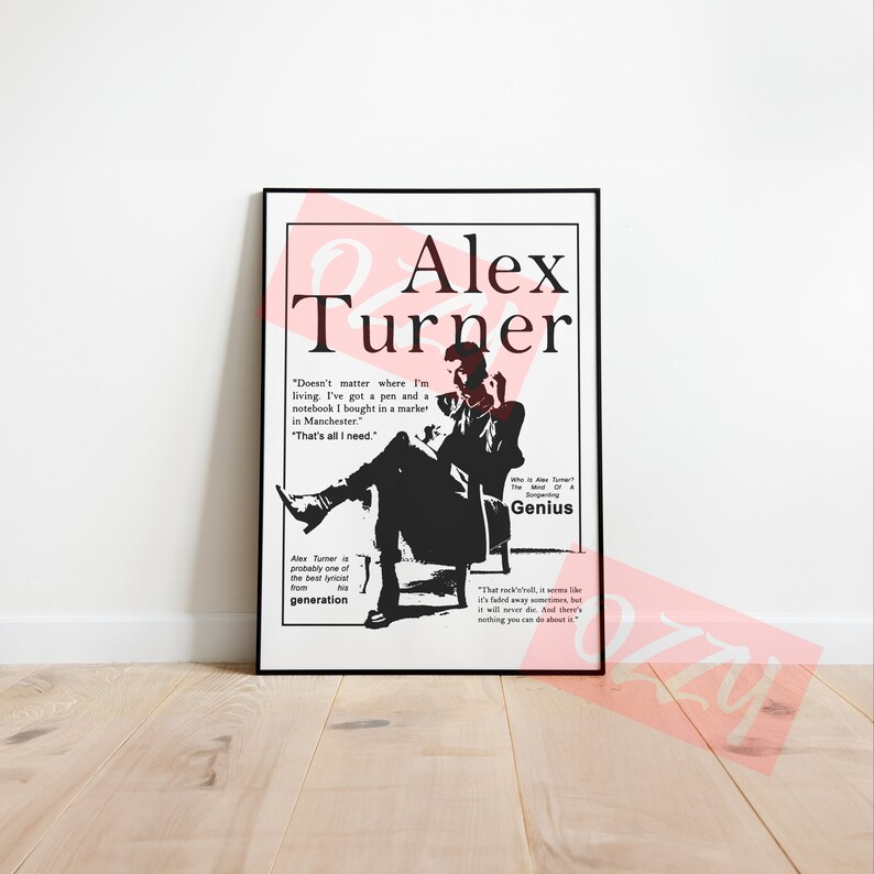 Alex Turner Poster Instant Download Printable High DPI Files - Etsy