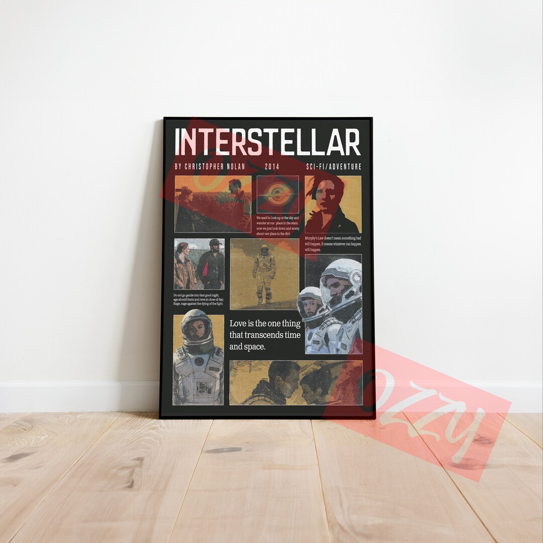 Interstellar Poster Instant Download Printable High DPI Files - Etsy UK