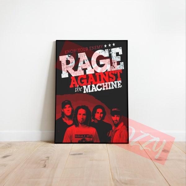 Rage Against the Machine Poster - Etsy