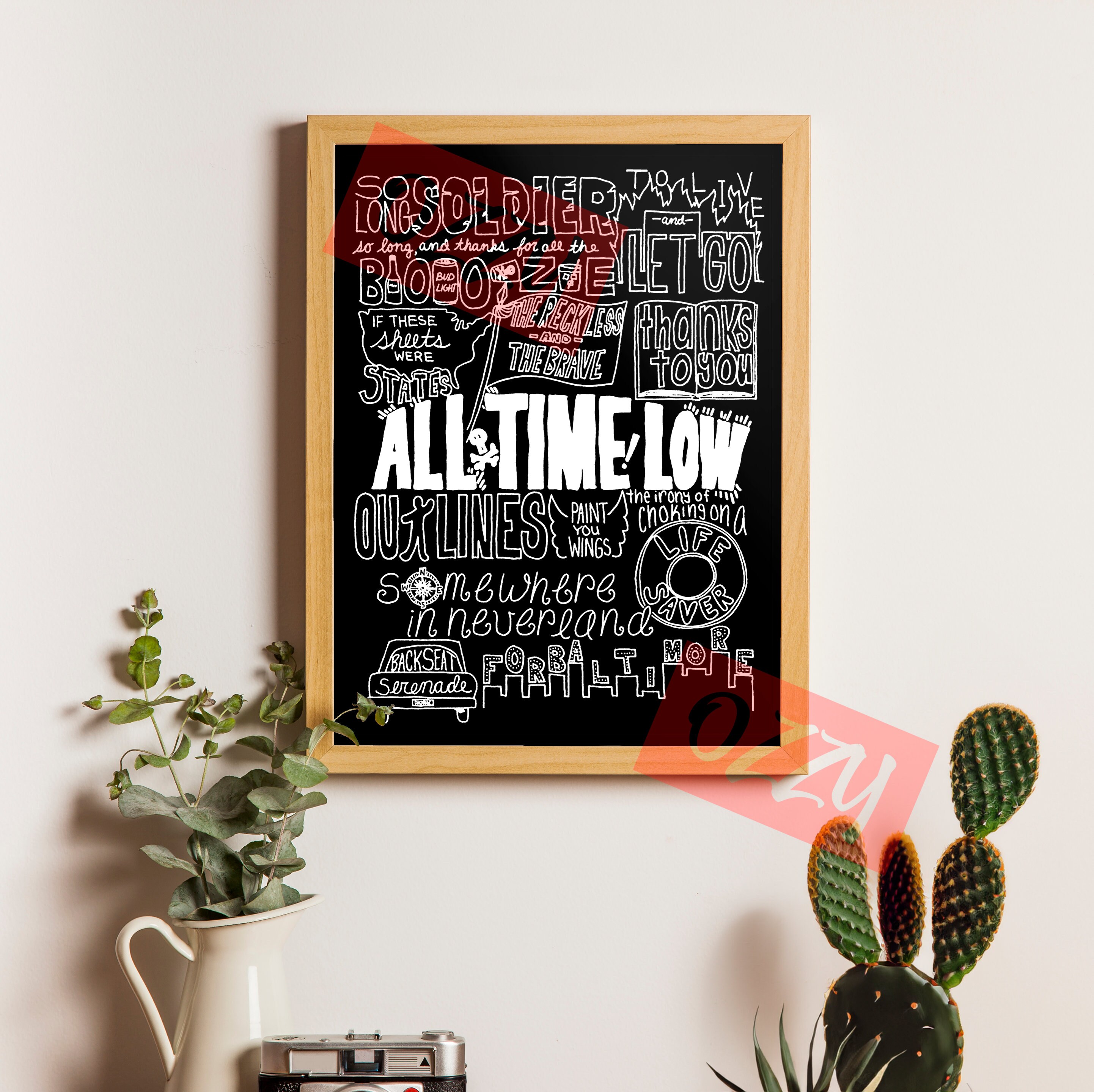 All Time Low Doodle Poster Instant Download Printable High DPI Files - Etsy