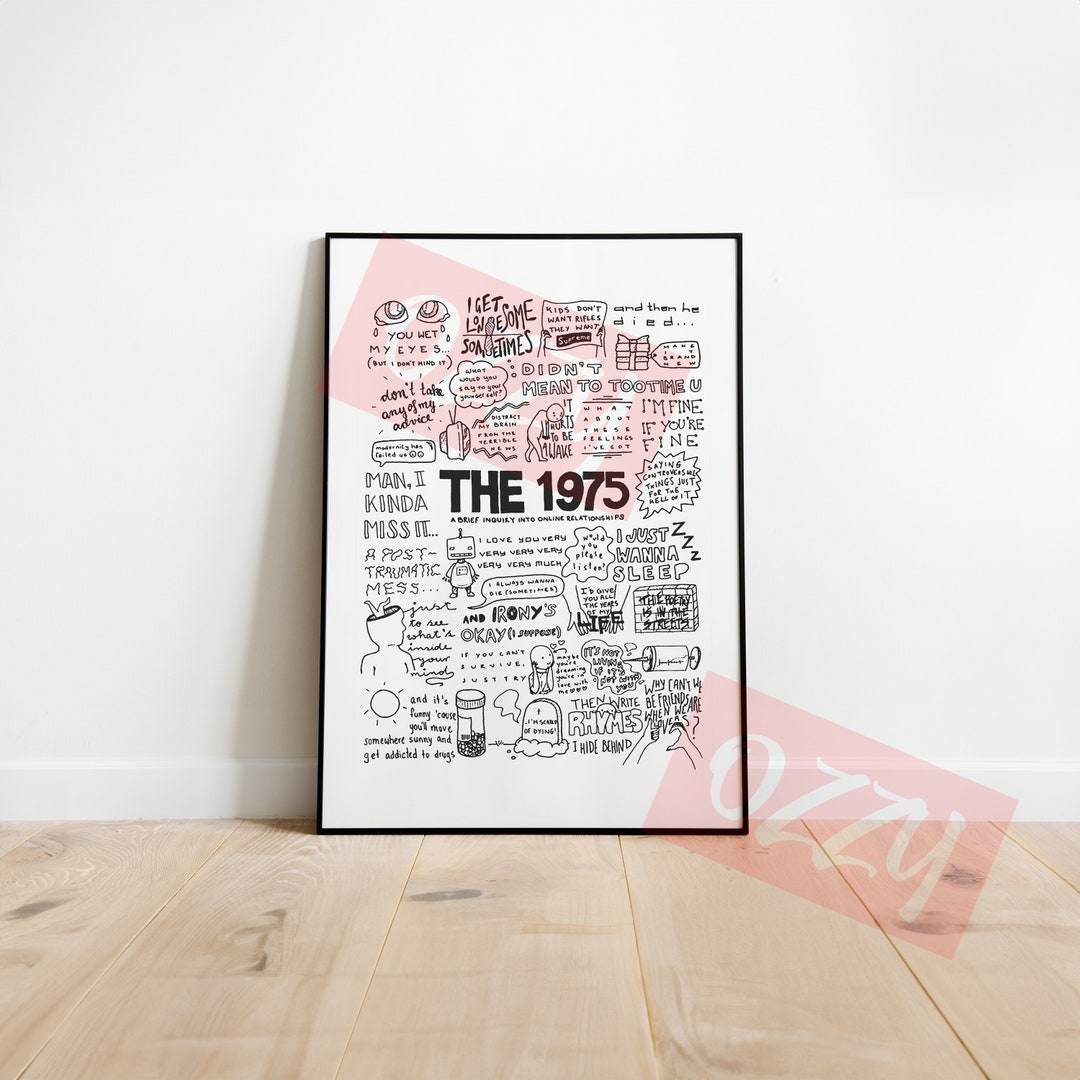 The 1975 Doodle Poster Instant Download Printable High DPI Files - Etsy ...