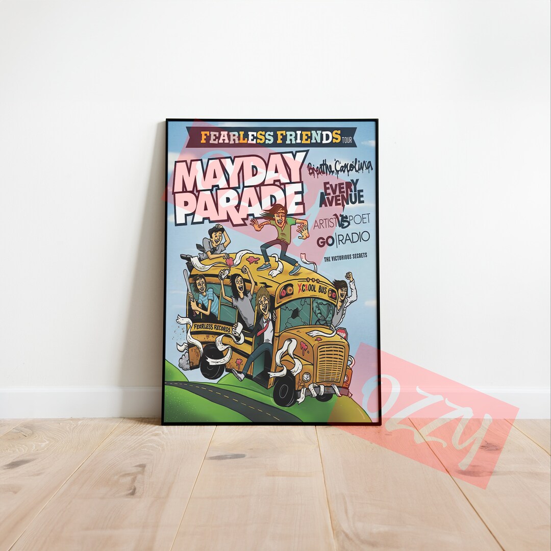 Mayday Parade Poster Instant Download Printable High Dpi Files Etsy