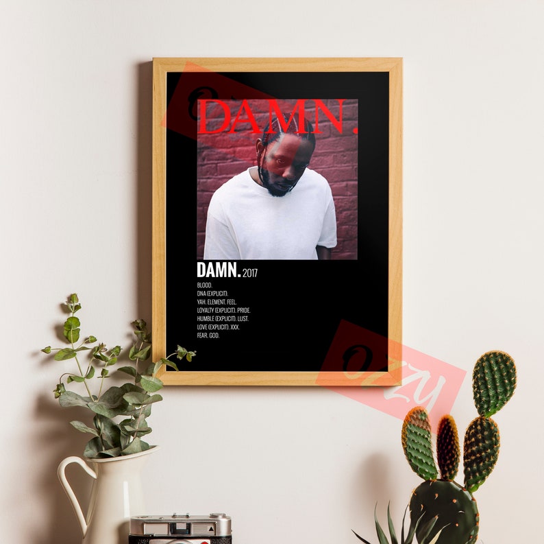 Kendrick Lamar Damn Album Poster Instant Download High DPI Files - Etsy