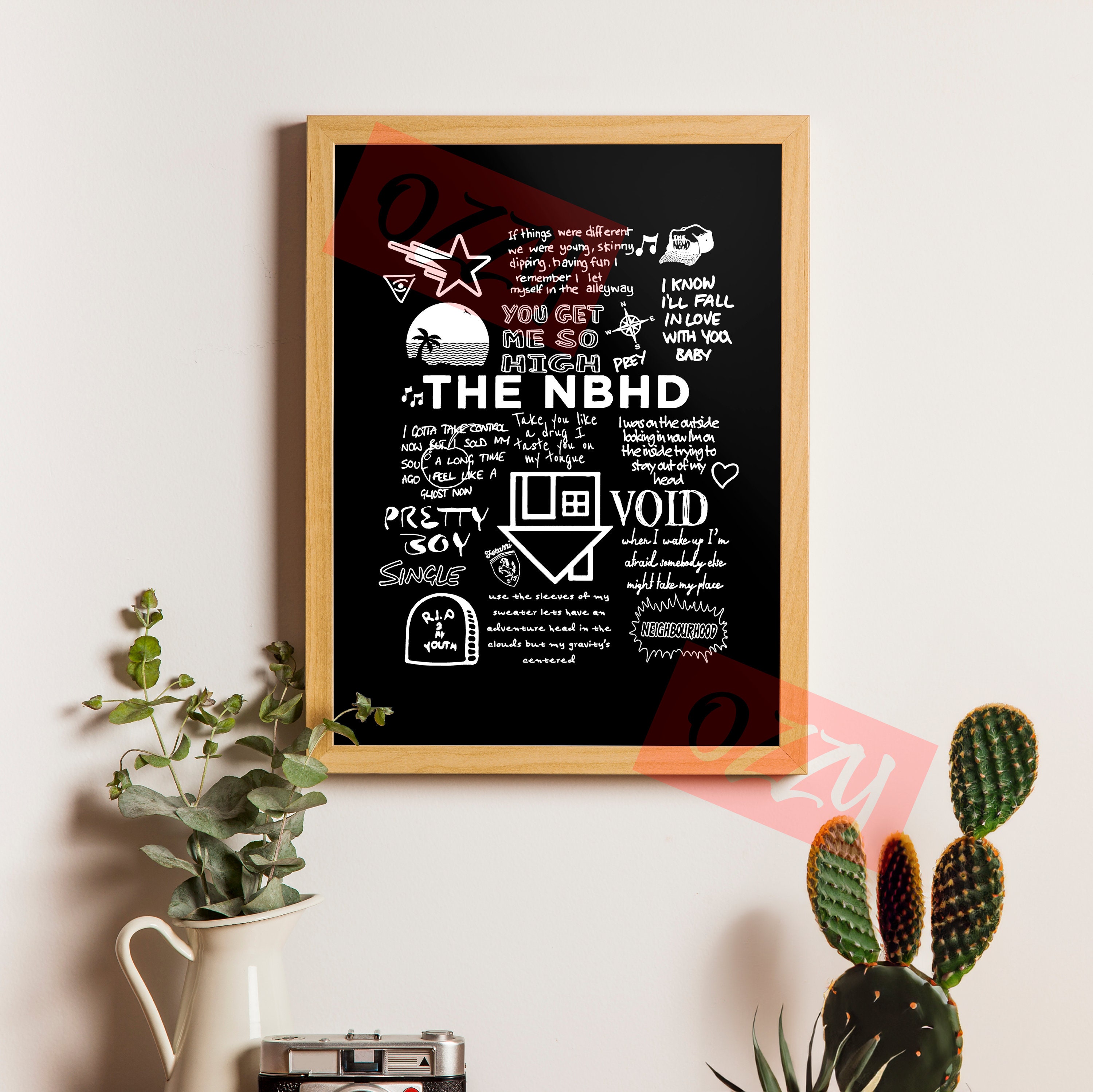 The Neighbourhood Doodle NBHD Doodle Poster Instant Download - Etsy