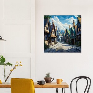 Hogsmeade Village Subtle Wizarding World Hogwarts Wall Art. Hogsmeade ...