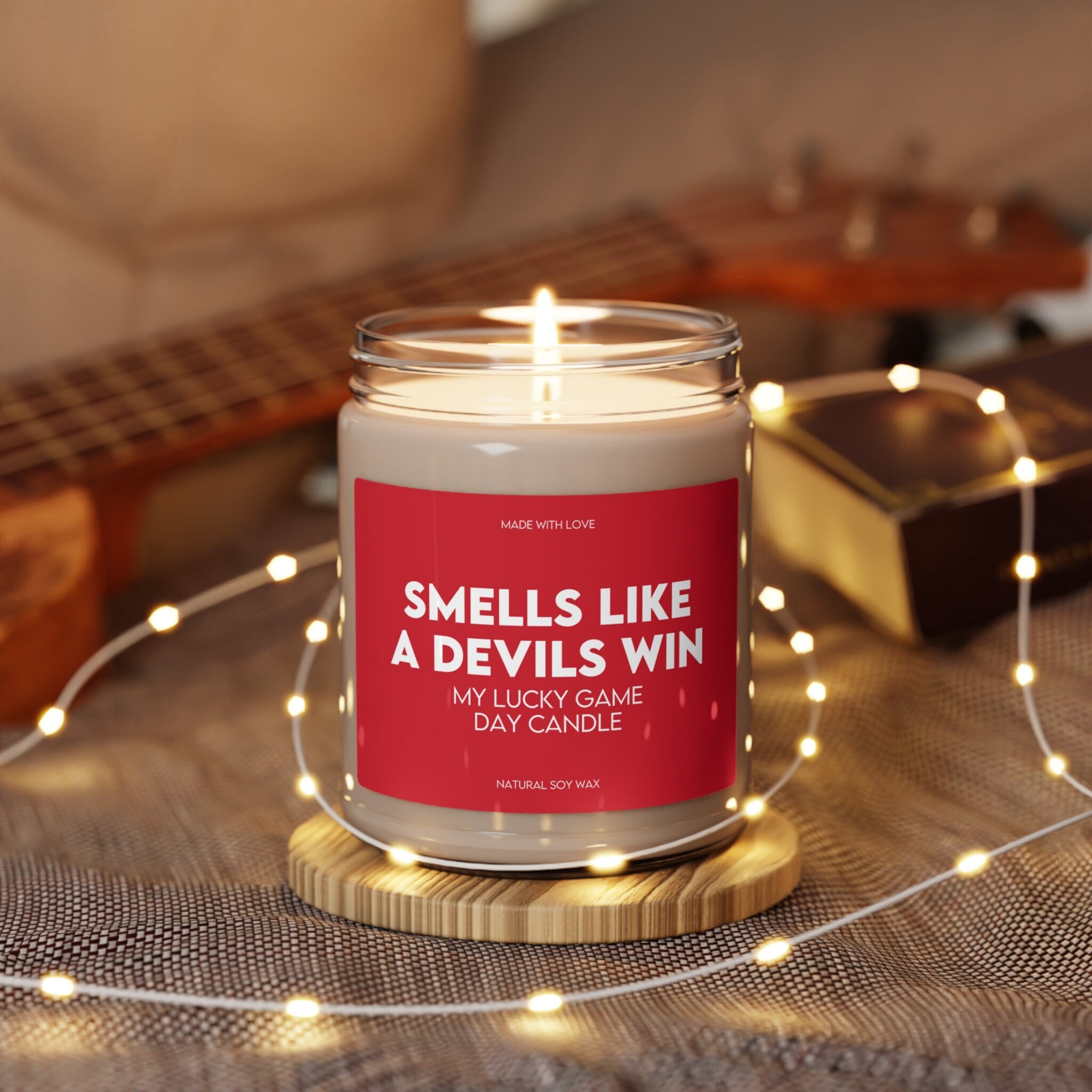 Smells Like A Devils Win Candle, Unique Gift Idea, New Jersey Devils ...