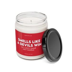 Smells Like A Devils Win Candle, Unique Gift Idea, New Jersey Devils ...