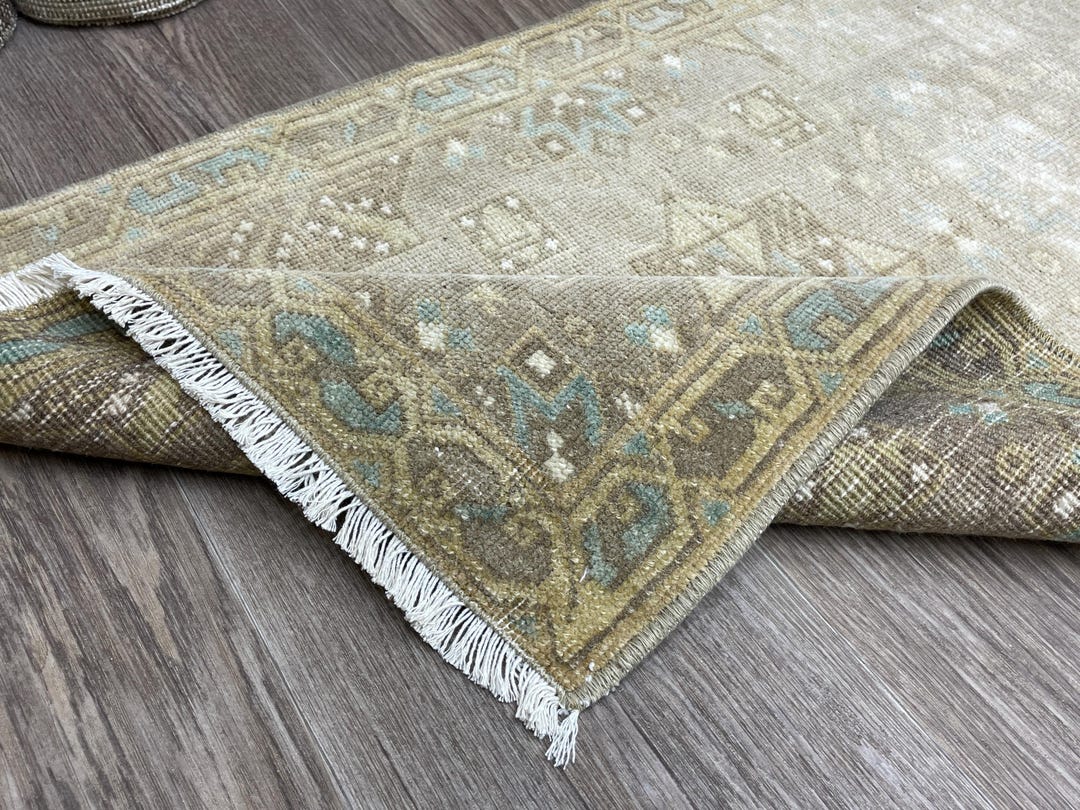 2x3 Unique Brown Turkish Small Rug, Handmade Vintage Rug, 2x3 Brown ...