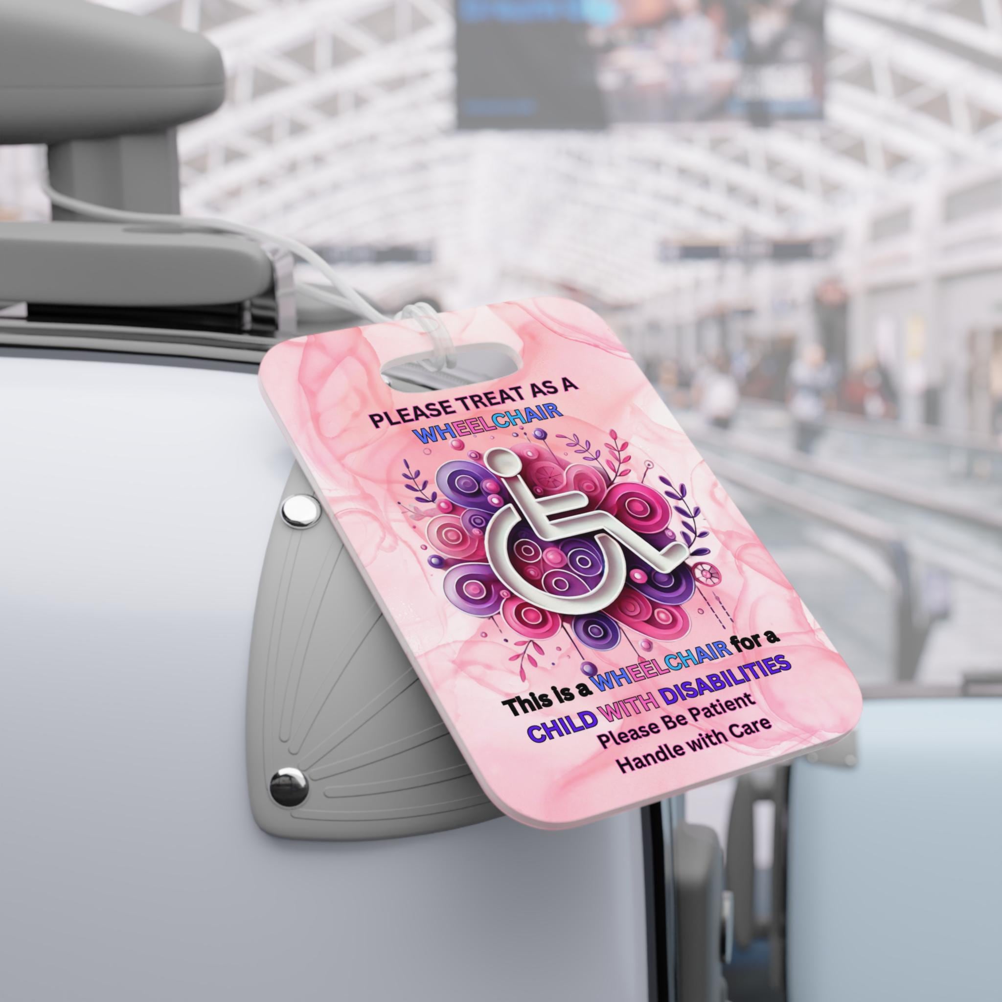 Personalized Wheelchair Tag: Double-sided Medical Alert, Safety Tag - Etsy