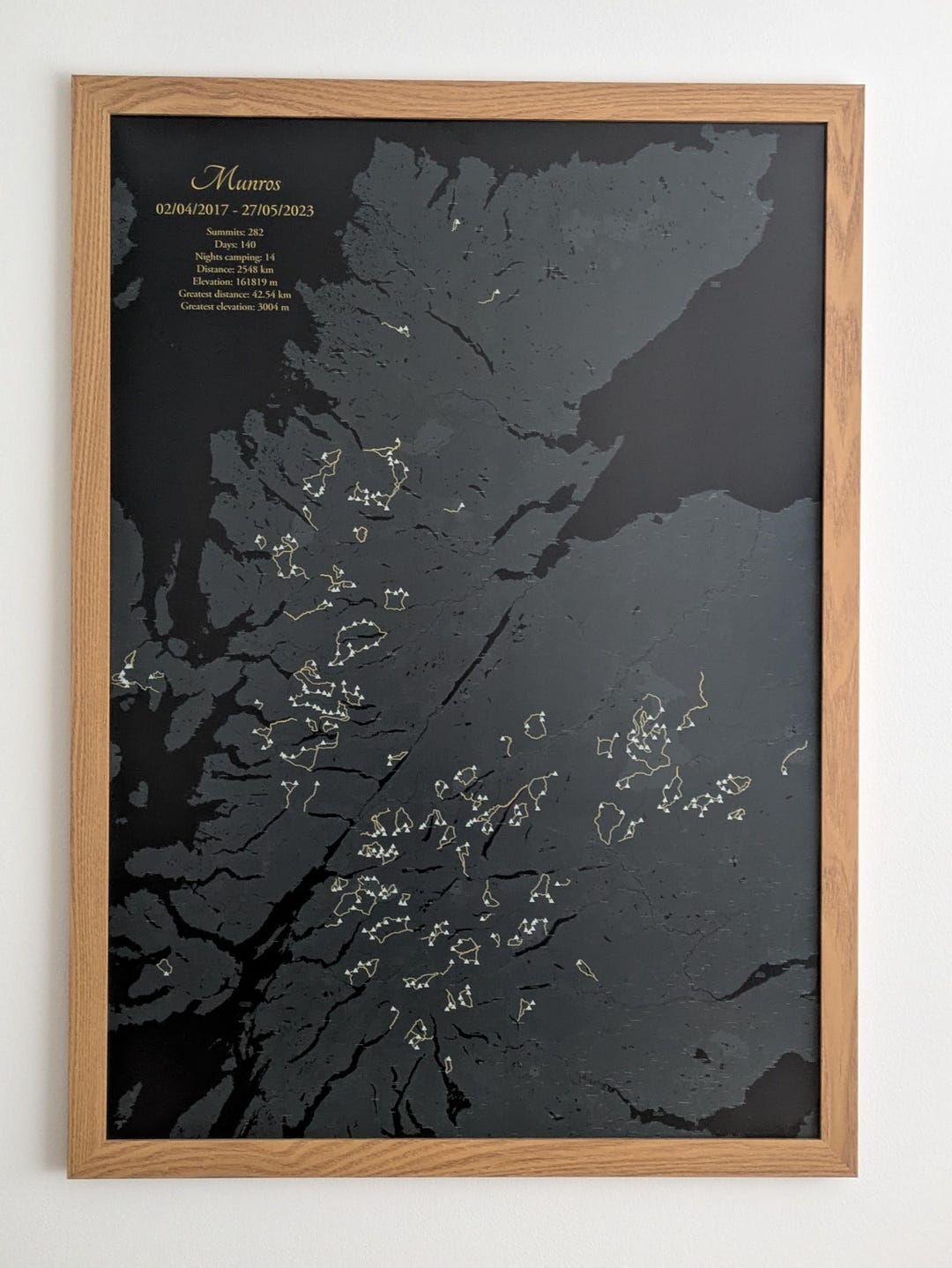 Munro Compleation Map (custom) - Etsy
