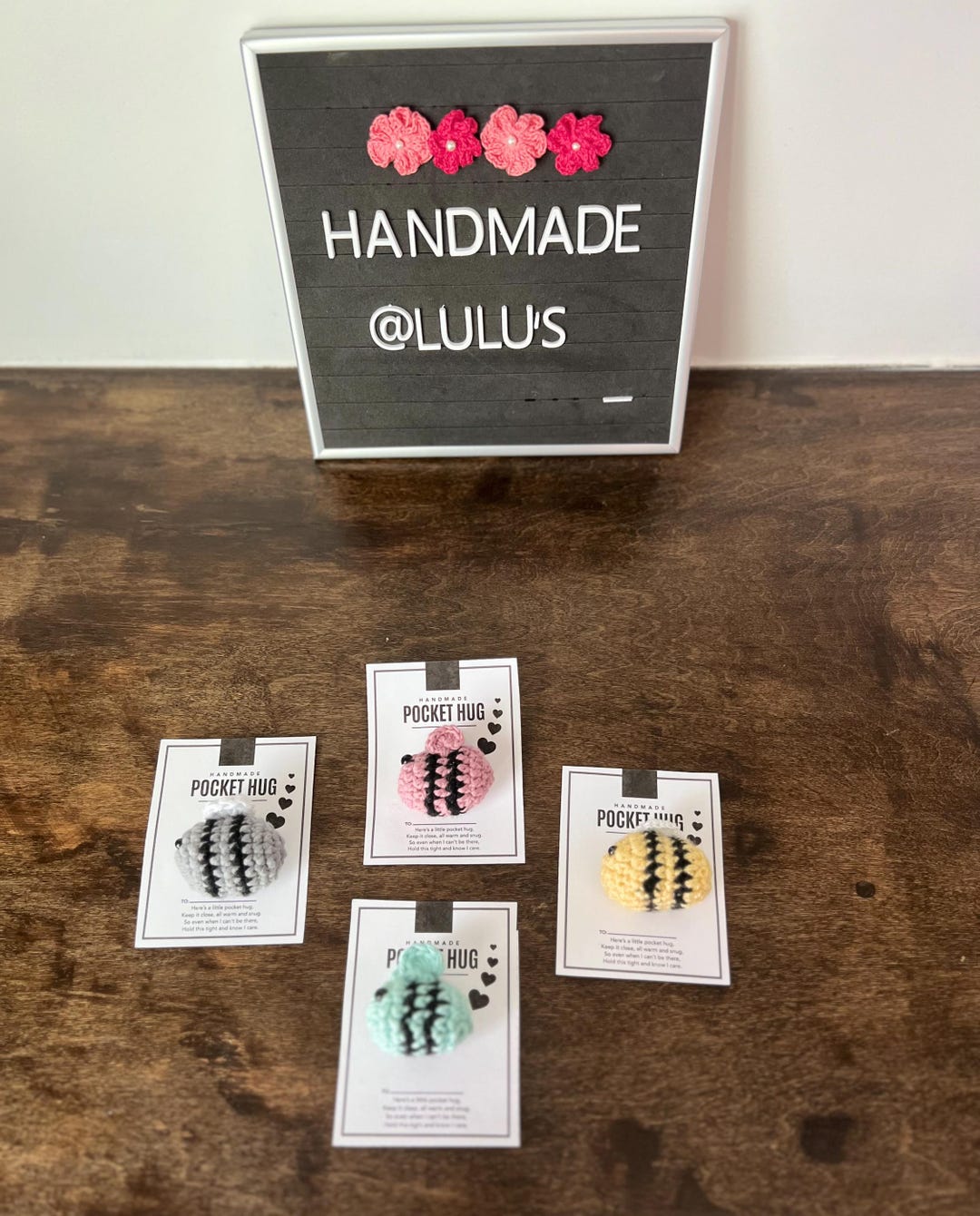 Pocket Hug Handmade Crochet Bees - Etsy