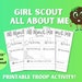 Girl Scout All About Me, Girl Scout Troop Meeting, Girl Scouts, All ...