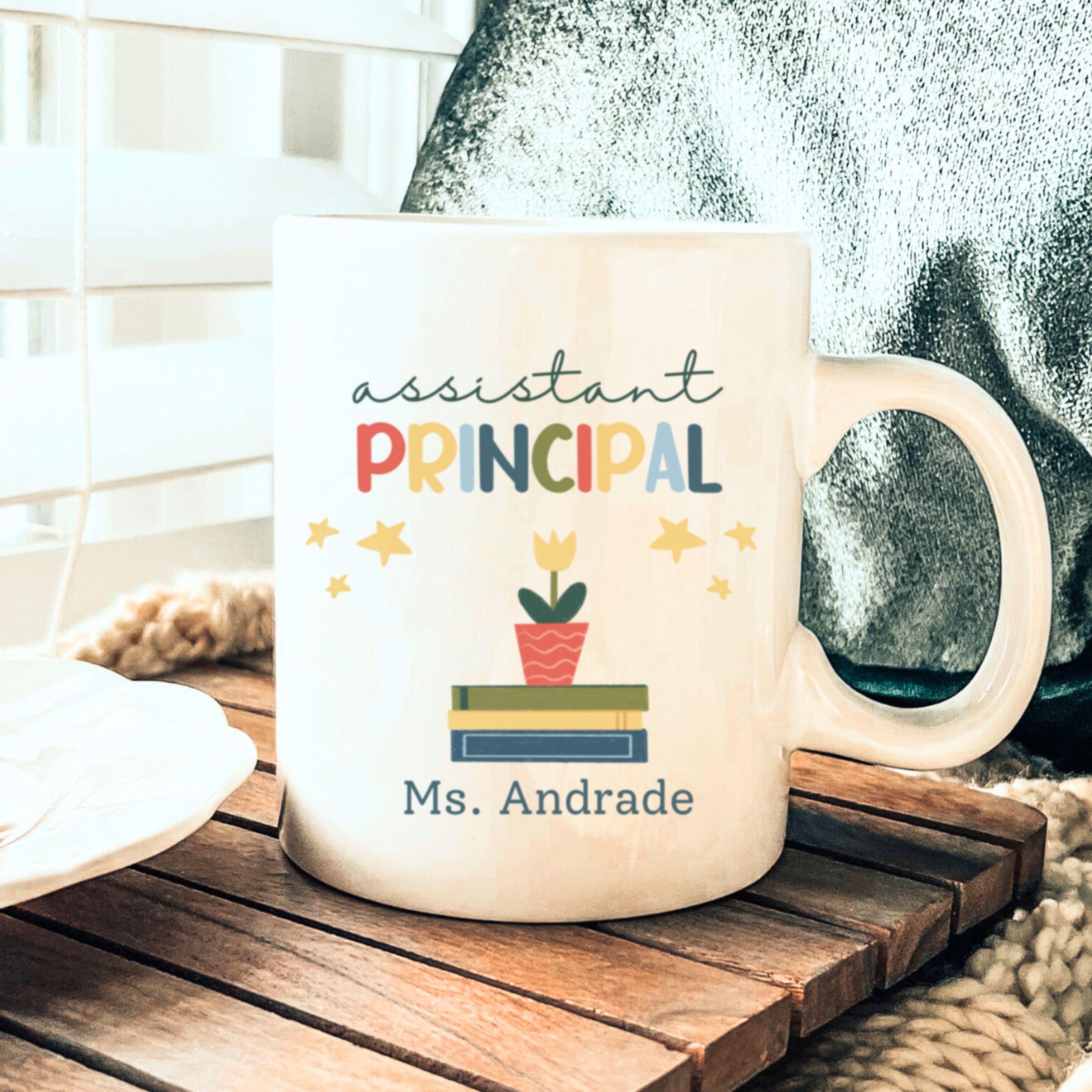 Personalized School Principal Mug, Custom Principal Name Mug, School ...