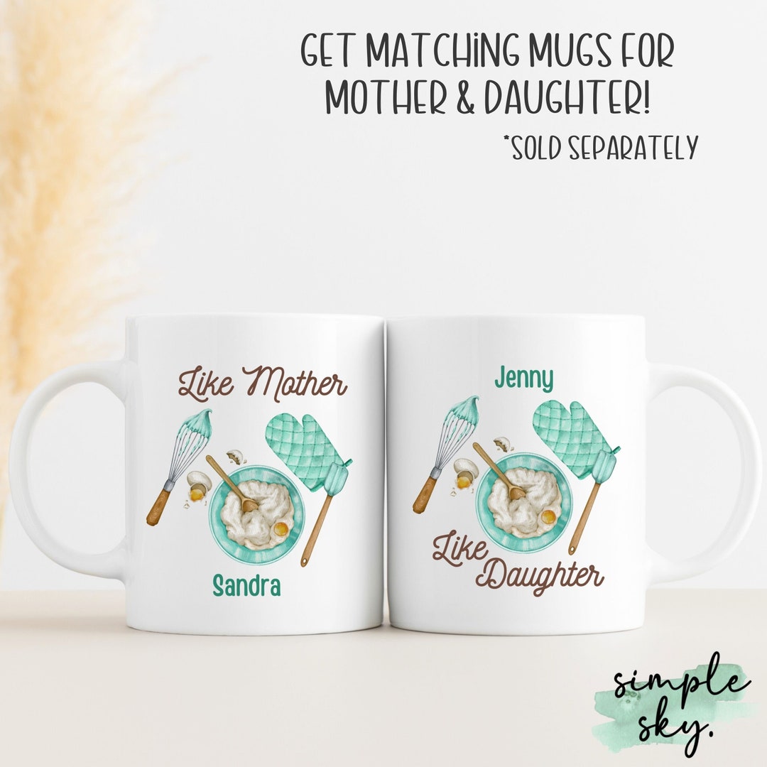Personalized Like Mother Like Daughter Mug, Custom Mom Coffee Mug ...
