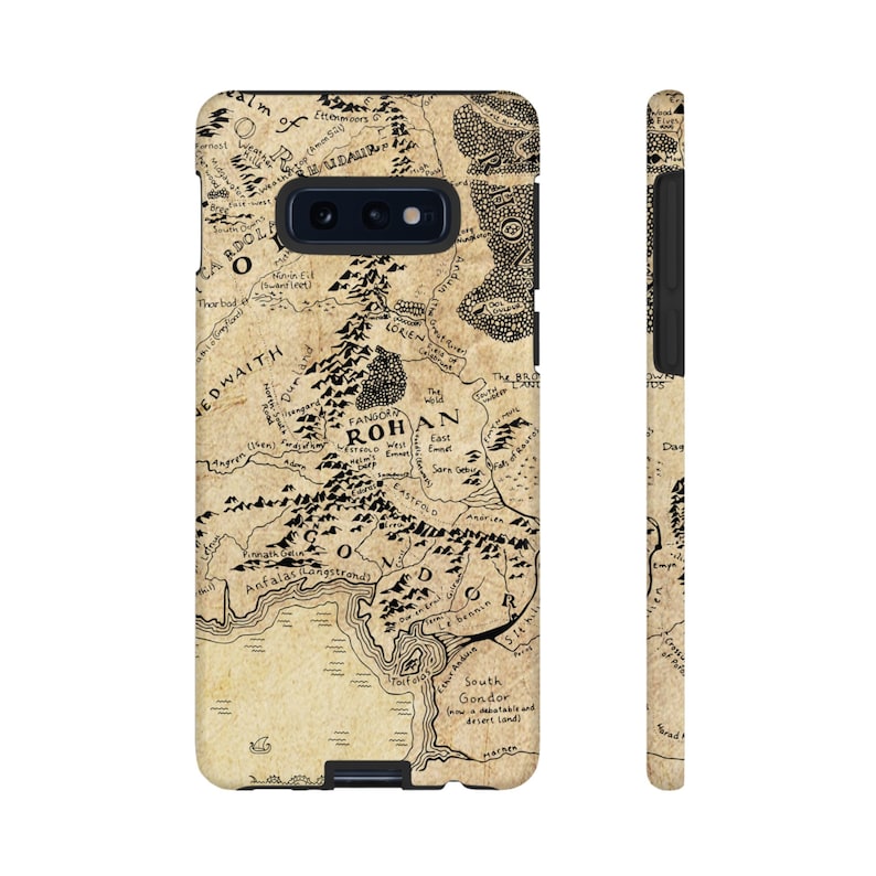 LOTR Phone Case Middle Earth Map Phone Tough Case Lord of the Rings ...