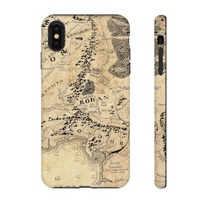 LOTR Phone Case Middle Earth Map Phone Tough Case Lord of the Rings ...