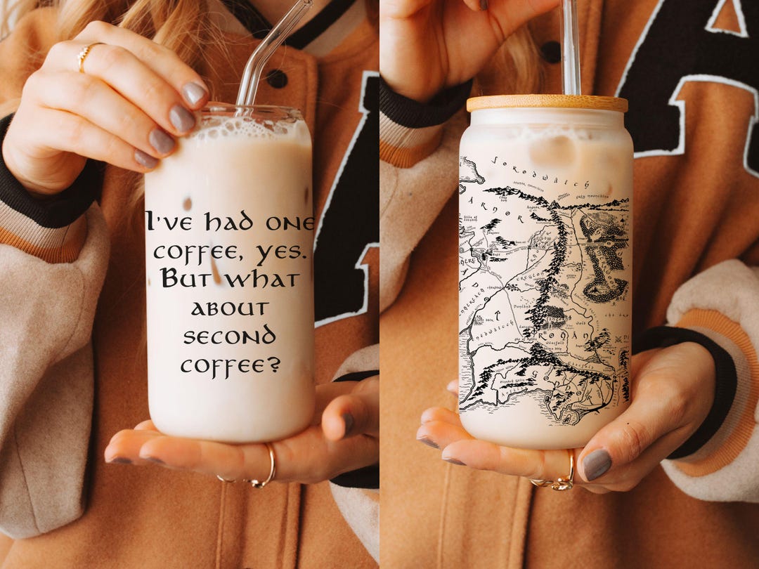 LOTR Gift, Second Coffee Mug, Glass Sipper LOTR, Lord of the Rings ...