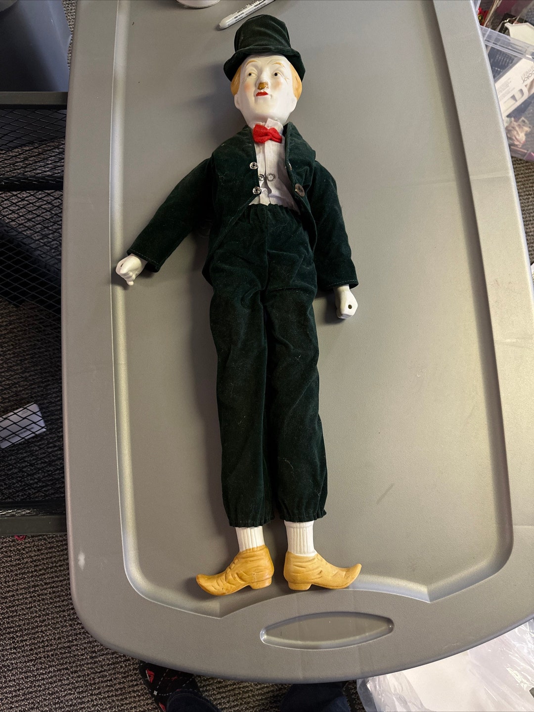 Vintage Charlie Chaplin Doll - Etsy