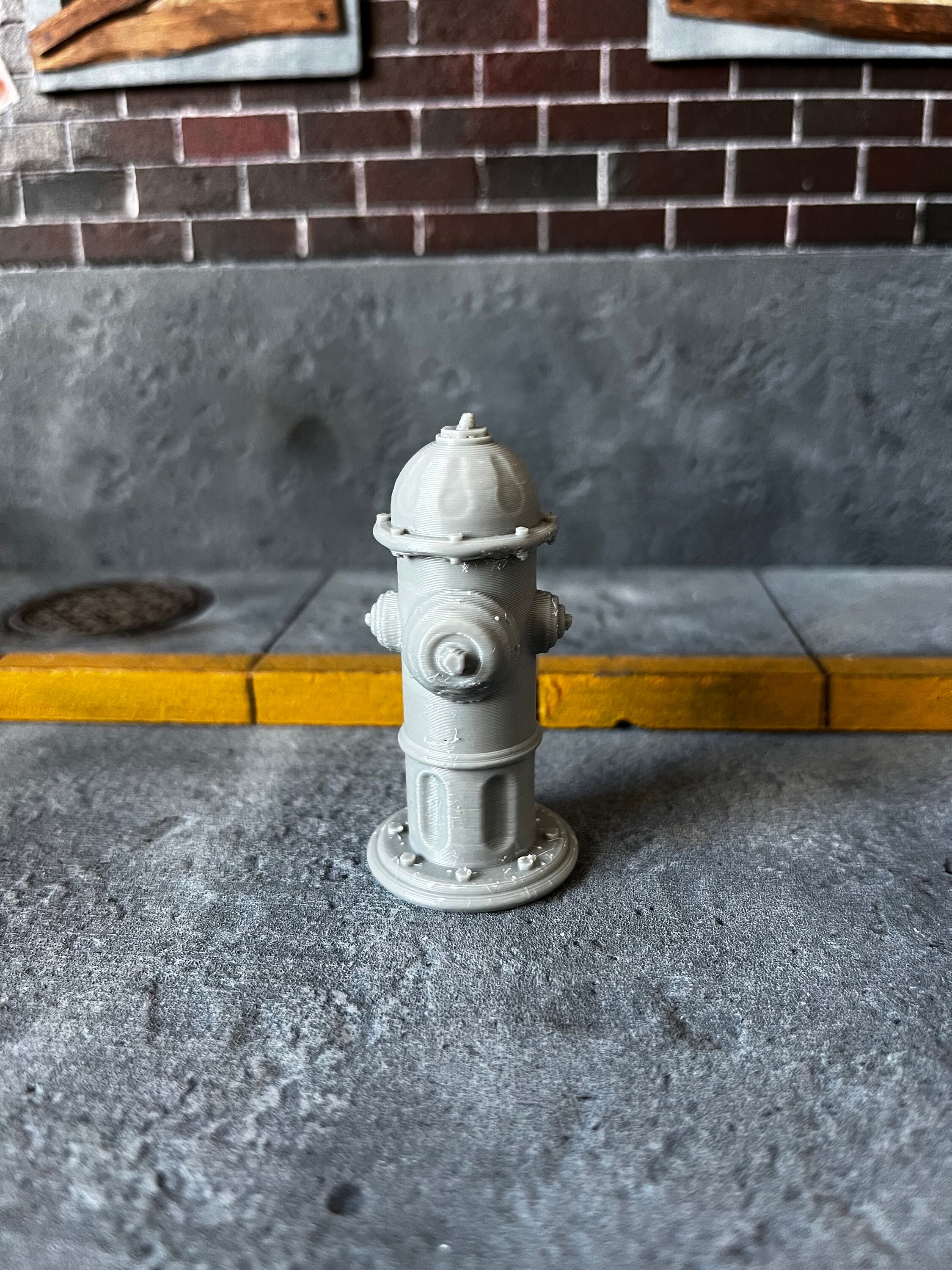 Fire Hydrant USA Style Diorama Accessory for 1:12 Scale Action Figures ...
