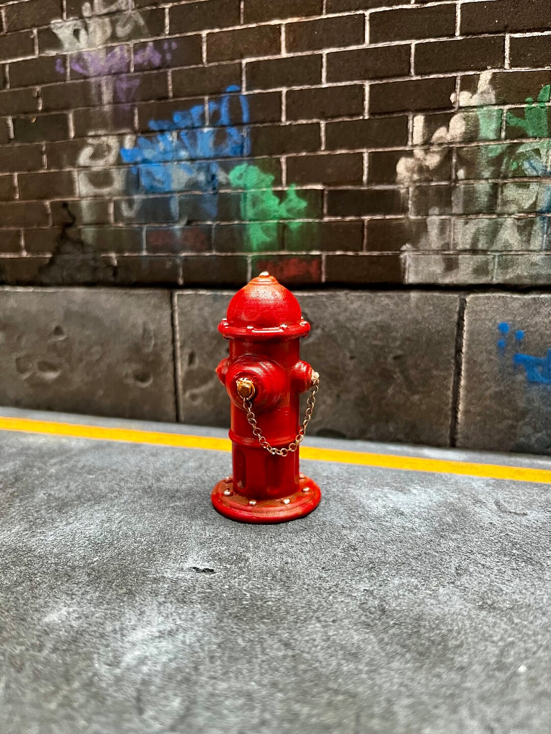 Fire Hydrant USA Style Diorama Accessory for 1:12 Scale Action Figures ...