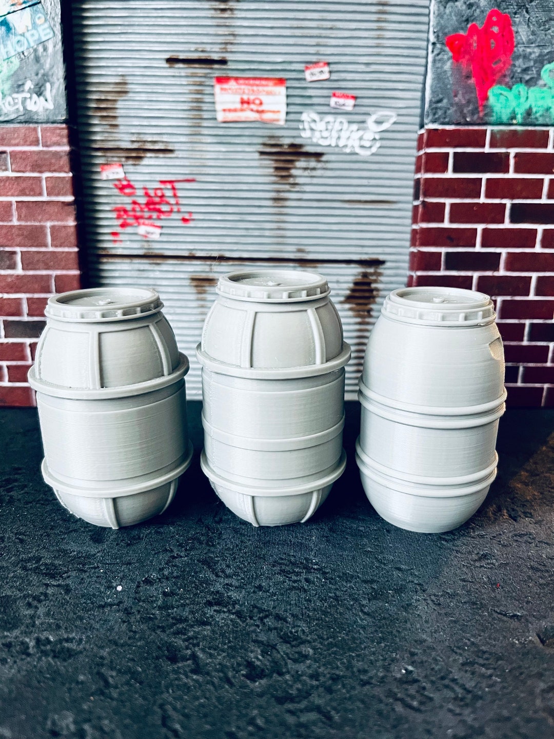 Star Wars Galaxys Edge Inspired Cargo Barrels for 1:12 Scale - Etsy