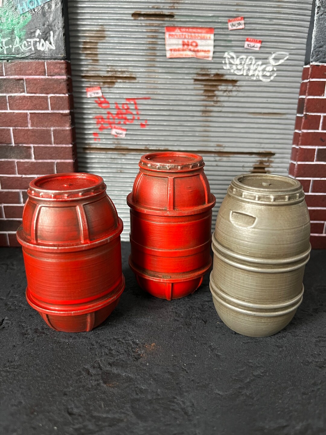 Star Wars Galaxy’s Edge Inspired Cargo Barrels for 1:12 Scale Diorama ...