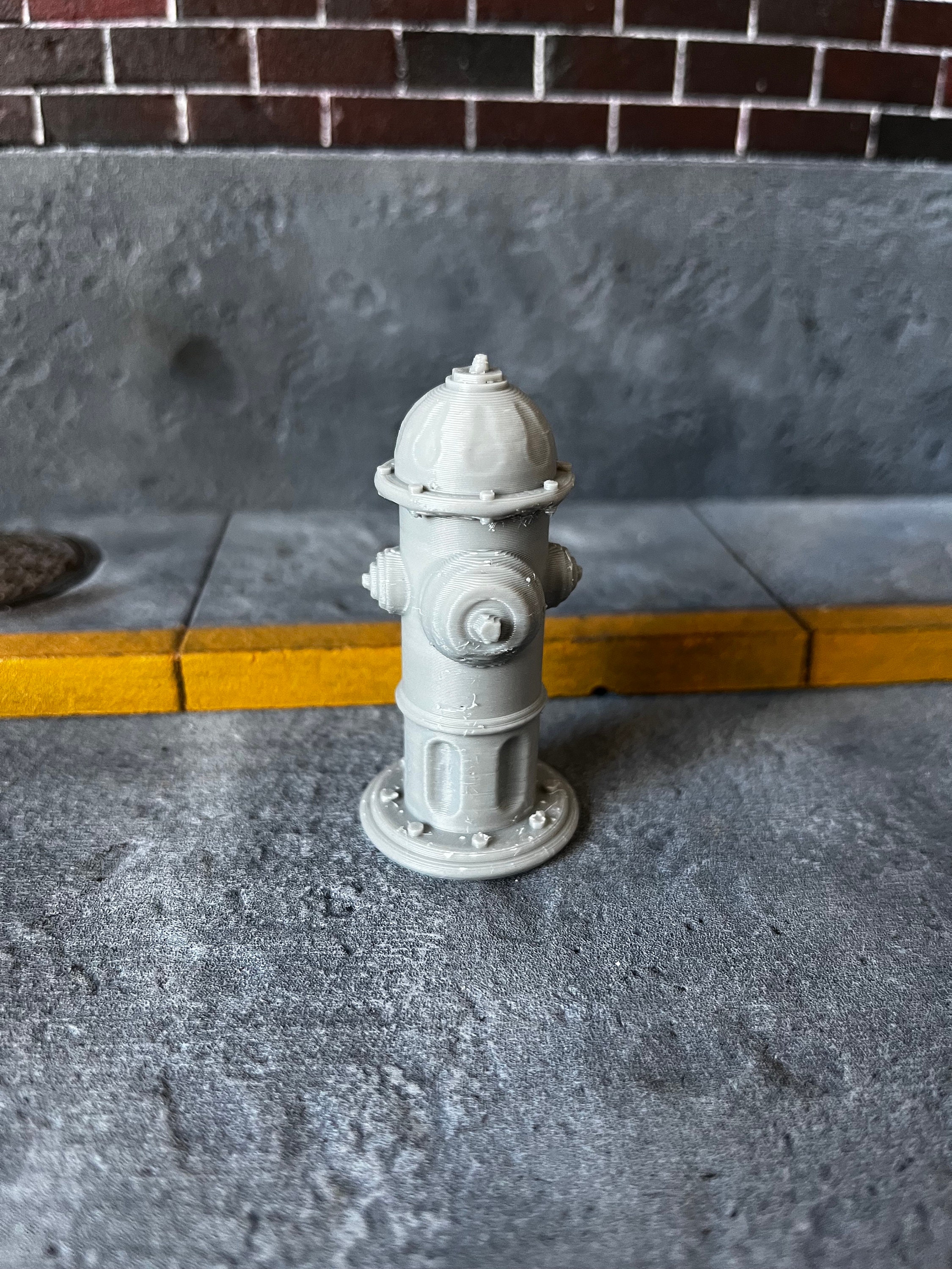 Fire Hydrant USA Style Diorama Accessory for 1:12 Scale Action Figures ...