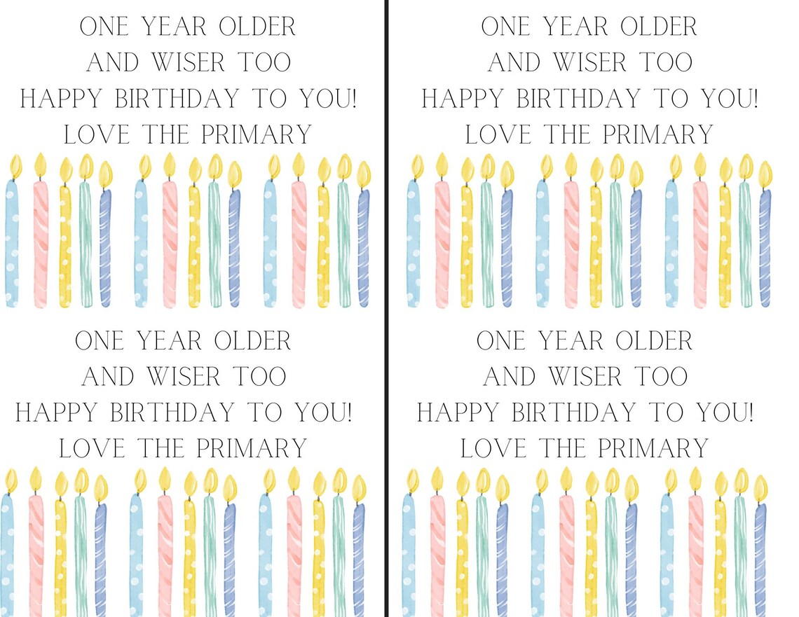 Birthday Gift Tag | Printable Gift Tag | Lds Primary Prints | Lds ...