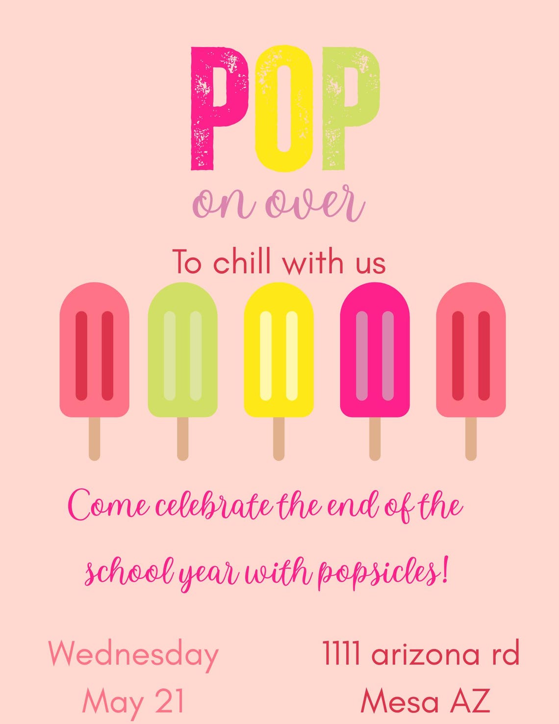 Popsicle Party Invite | Popsicle Party | Popsicle Birthday | Summer ...